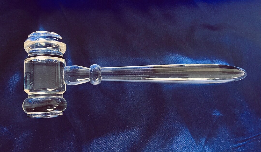 Hand Cut Crystal Gavel, Law Graduation Gift - Etsy