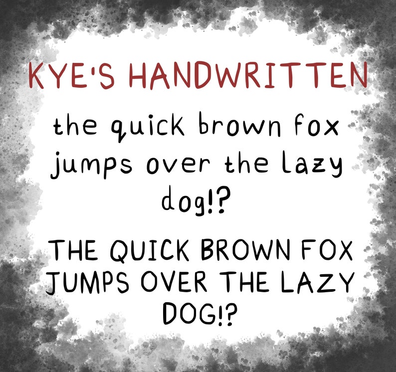 Procreate Comic Style Fonts Typography Handwritten Fonts Type 5 ...