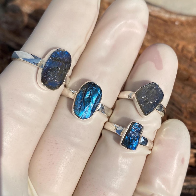 Labradorite Ring - Etsy