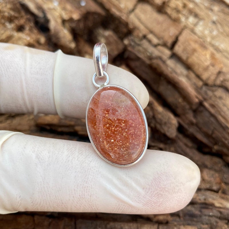 Sunstone Pendant - Etsy