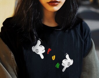 Mickey Mouse Sign Language - Etsy