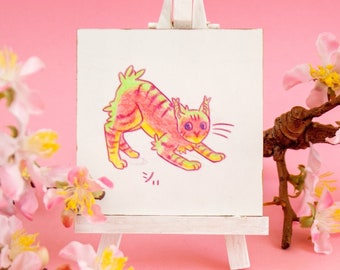 Manx Cat Drawing - Etsy