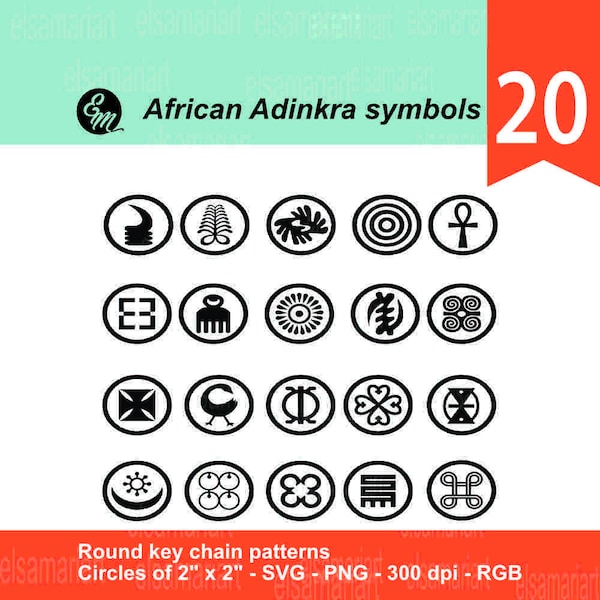 Adinkra Symbols Svg - Etsy