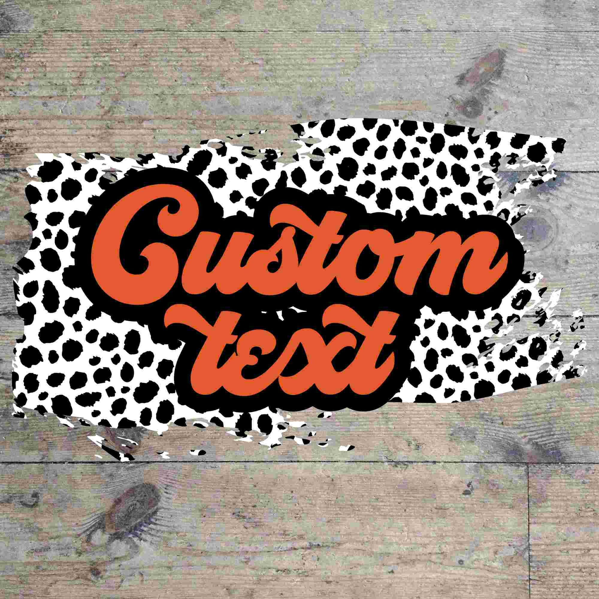 Custom Text SVG Cut Files Retro Typography Sublimation Design - Etsy