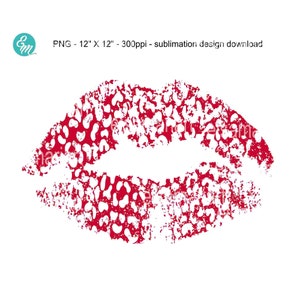 Lip Leopard PNG Bundle Sublimation Design Download - Etsy