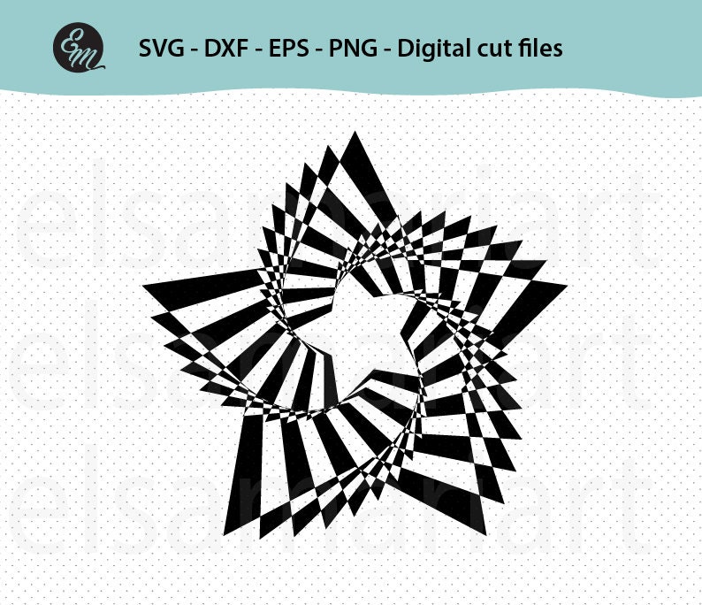 Optical Illusion SVG Cut Files Vector Clipart Bundle - Etsy