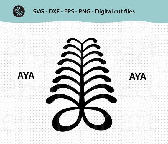 Aya African Adinkra Symbol SVG Cut File Sublimation Designs - Etsy