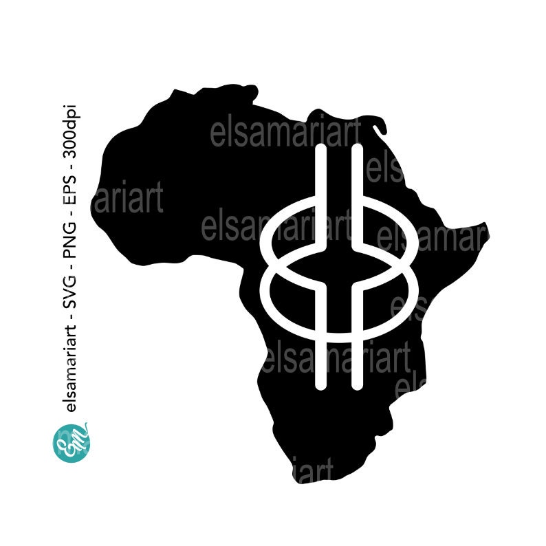Adinkra Symbol Africa Map Nyansapo SVG Files Cricut - Etsy