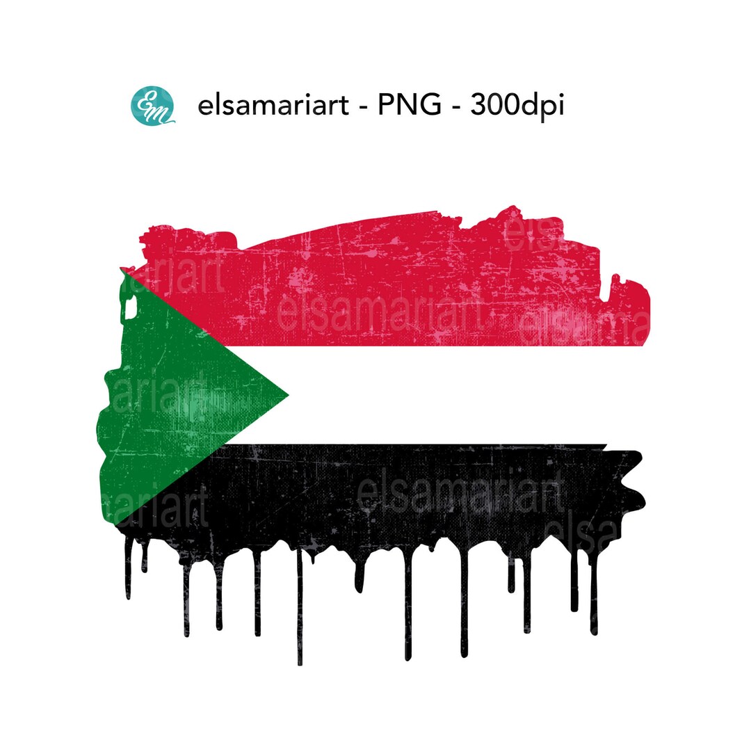 Palestine Flag PNG T-shirt Design Distressed Palestinian Flag - Etsy