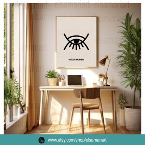 Adinkra Symbol Kojo Baiden Wall Art Prints Black Beige - Etsy