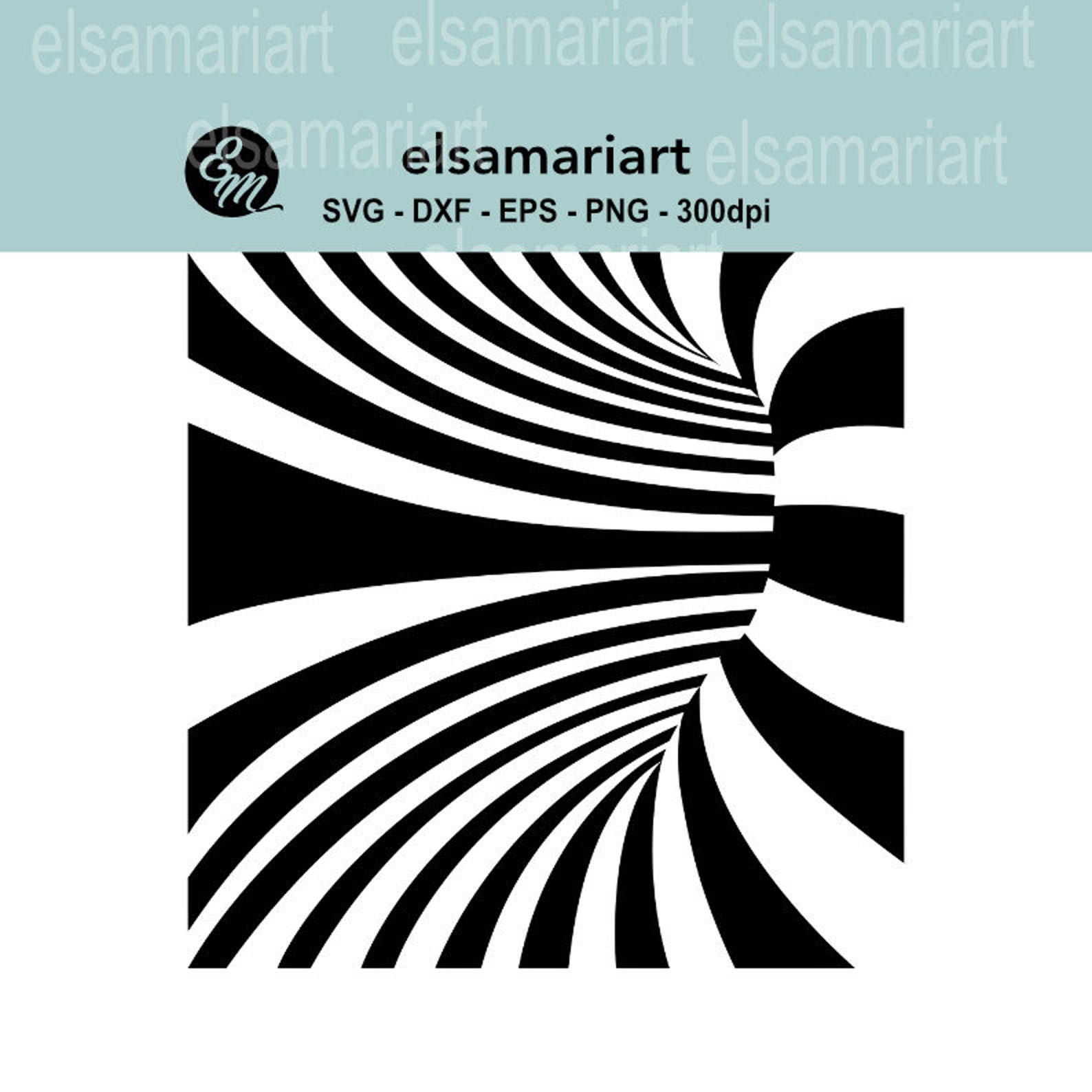 Optical Illusion SVG Cut File Digital Download - Etsy