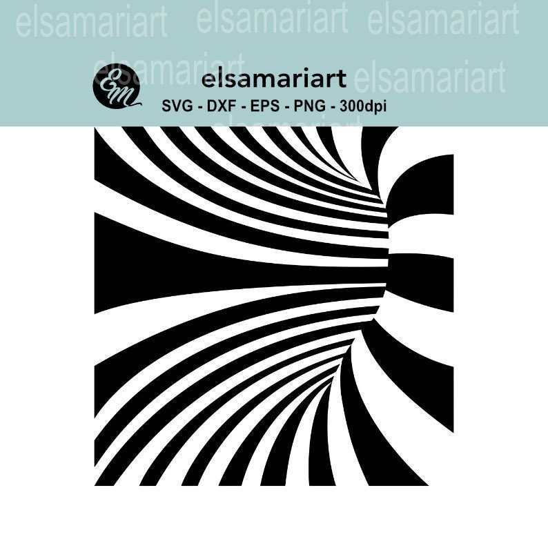 Optical Illusion SVG Cut File Digital Download - Etsy