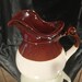 Vintage Mccoy Brown and Ivory Pitcher, Mccoy 7515 USA, 7 1/4" Tall ...
