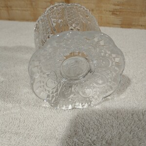 Vintage Avon Daisy and Diamonds 1092 Candy Dish With Ruffled Top, 3 7/8 ...