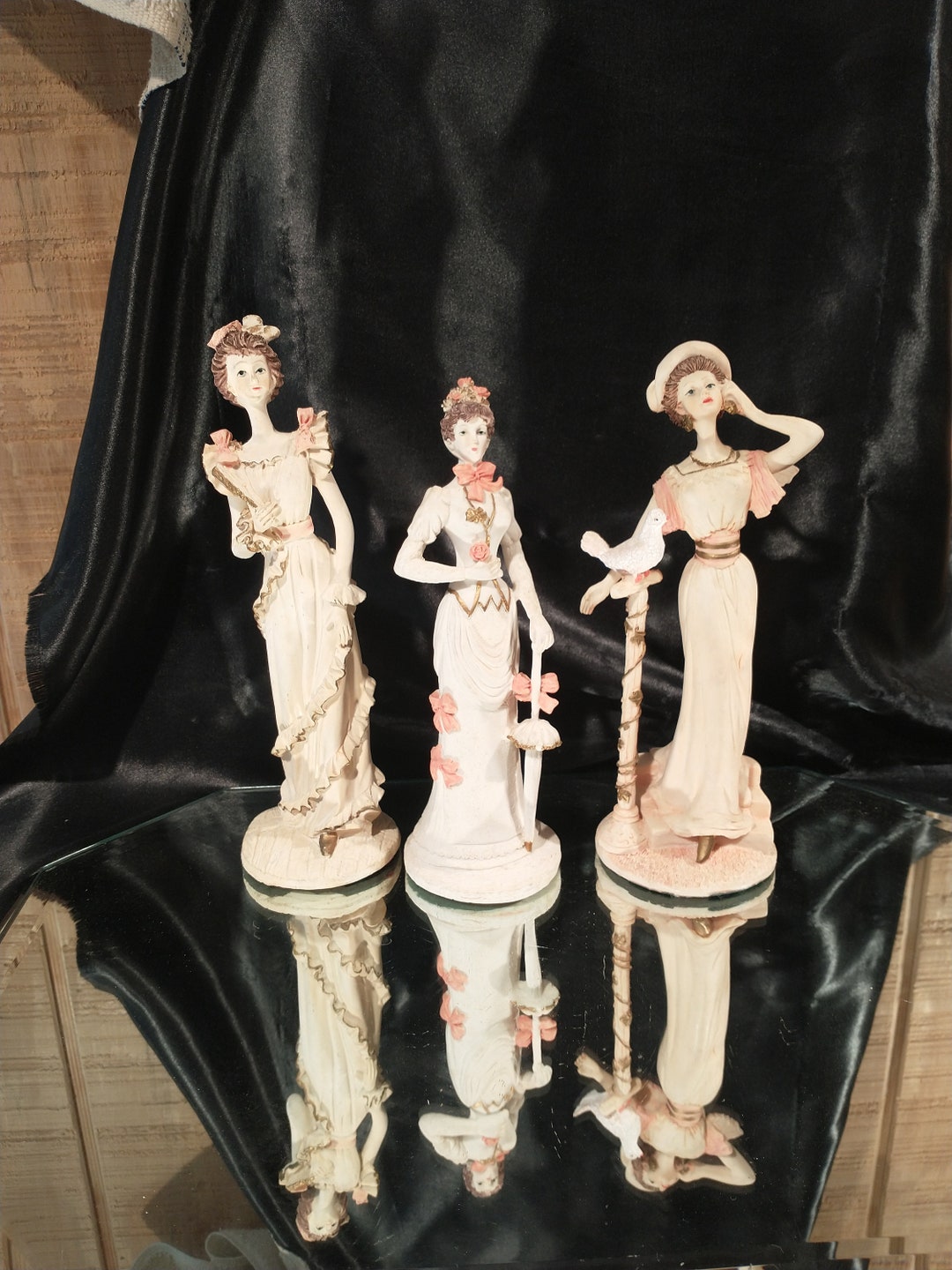 Vtg Victorian Ladies Figurines, SET OF 3, Marlo Collection by Artmark ...