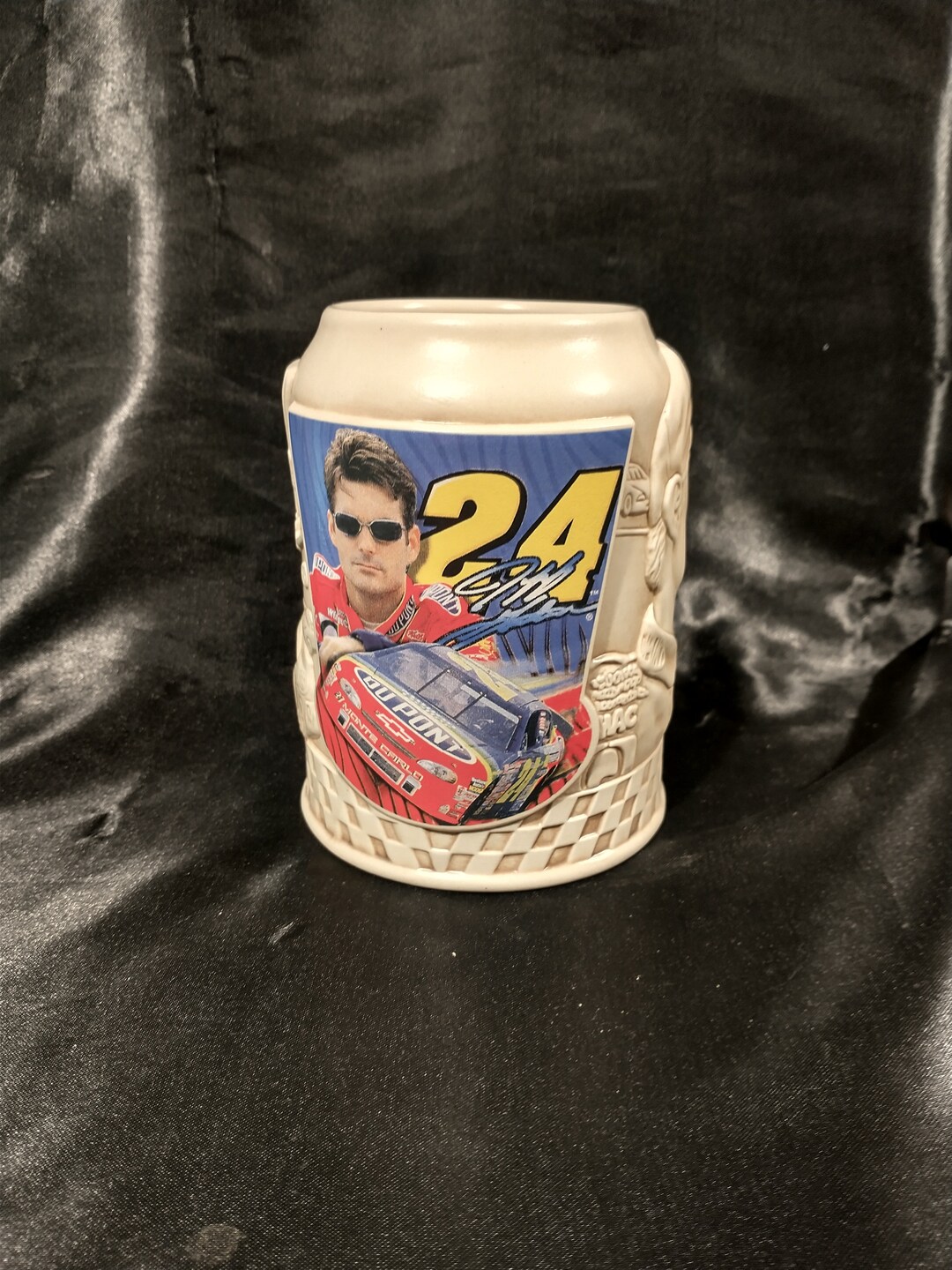 Vtg Jeff Gordon #24 Winston Cup Champion 1997 Beer Mug Stein, 5 5/8 ...