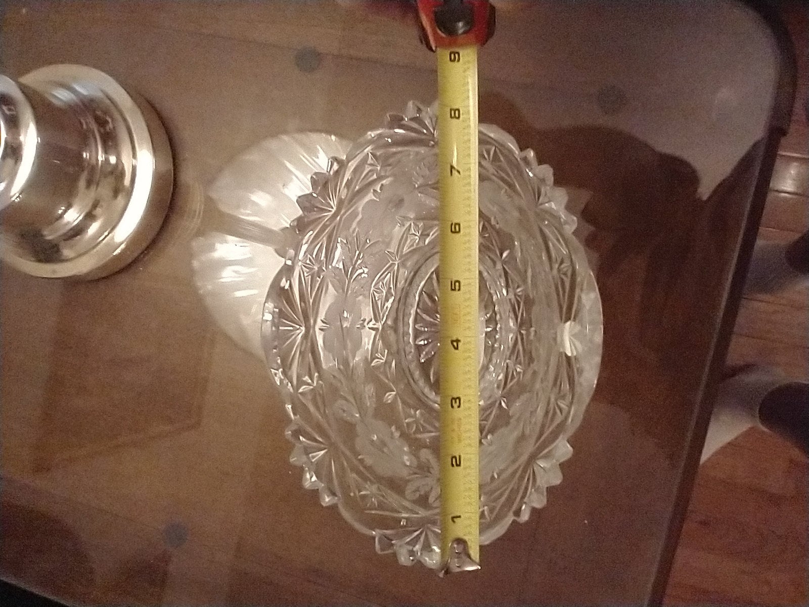 Imperlux Crystal Hand Cut Footed Bowl or Vase 24% Lead - Etsy