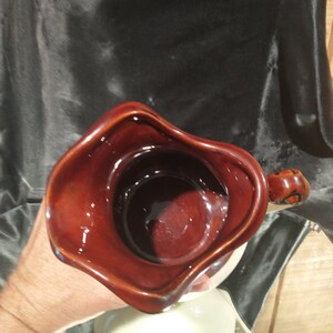 Vintage Mccoy Brown and Ivory Pitcher, Mccoy 7515 USA, 7 1/4" Tall ...