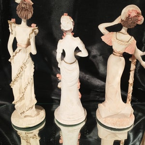 Vtg Victorian Ladies Figurines, SET OF 3, Marlo Collection by Artmark ...
