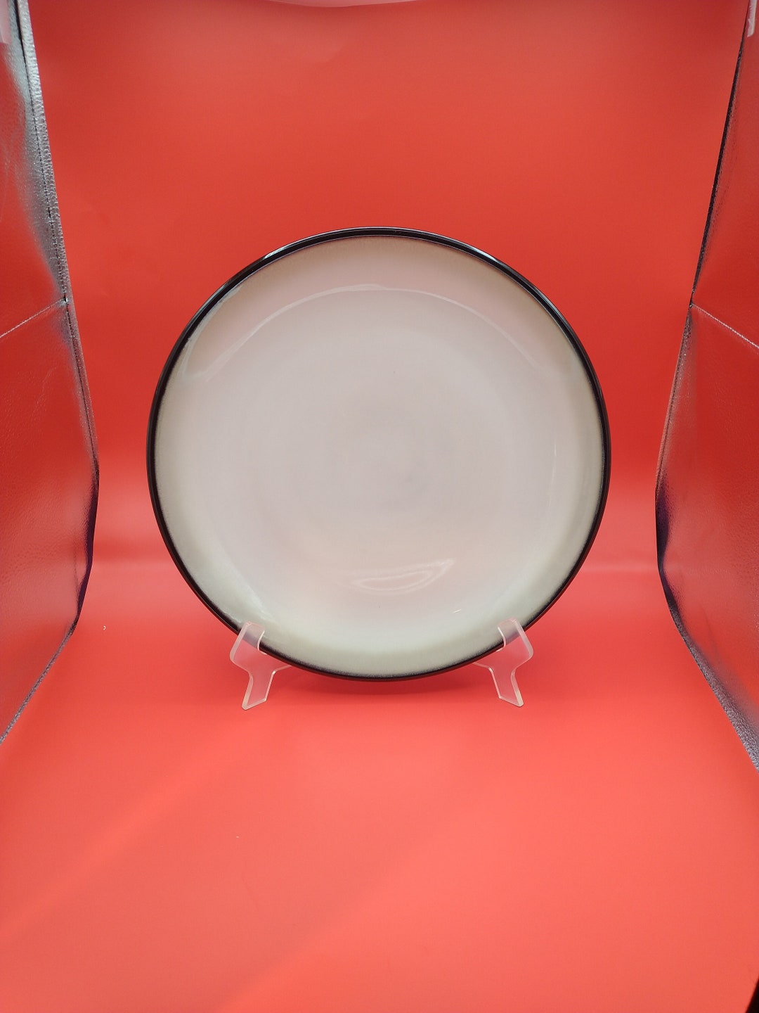 Sango Nova Black 12" Chop Plate, Round Platter, 4932, Excellent ...