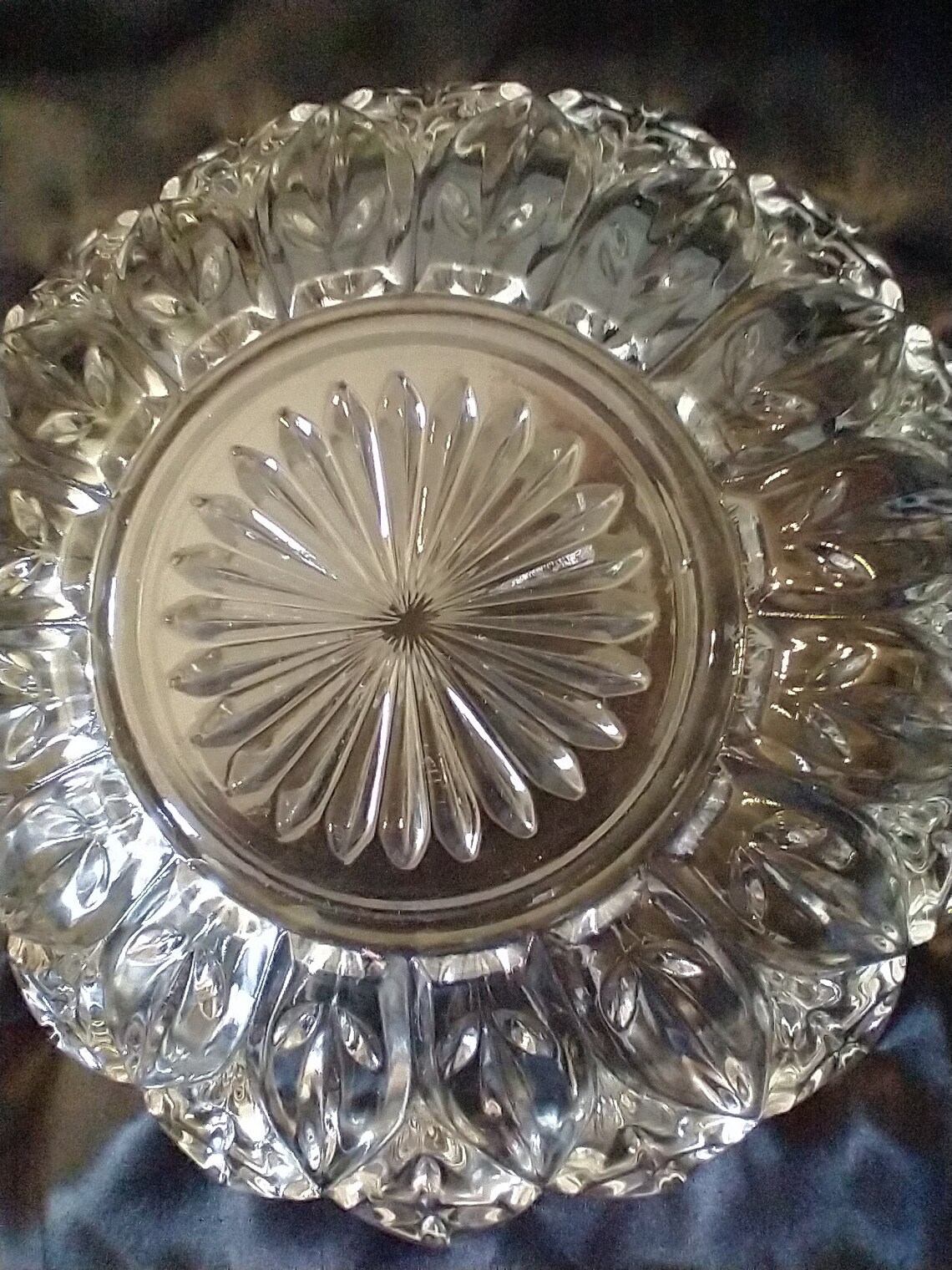 Vintage Federal Glass Petal Pattern Bowl Clear 10 1/4 - Etsy