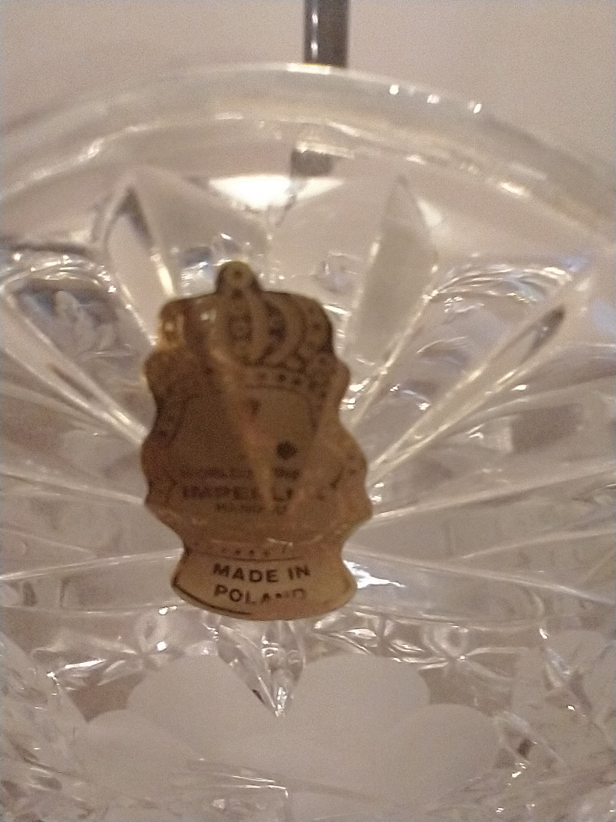 Imperlux Crystal Hand Cut Footed Bowl or Vase, 24% Lead Crystal ...