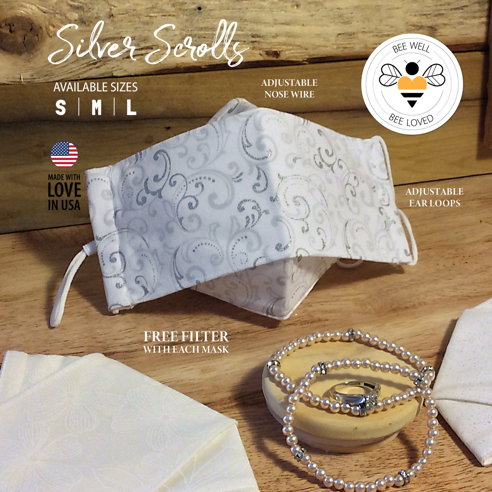 Wedding Face Mask, 3D Face Mask for Bride, Face Mask for Special ...