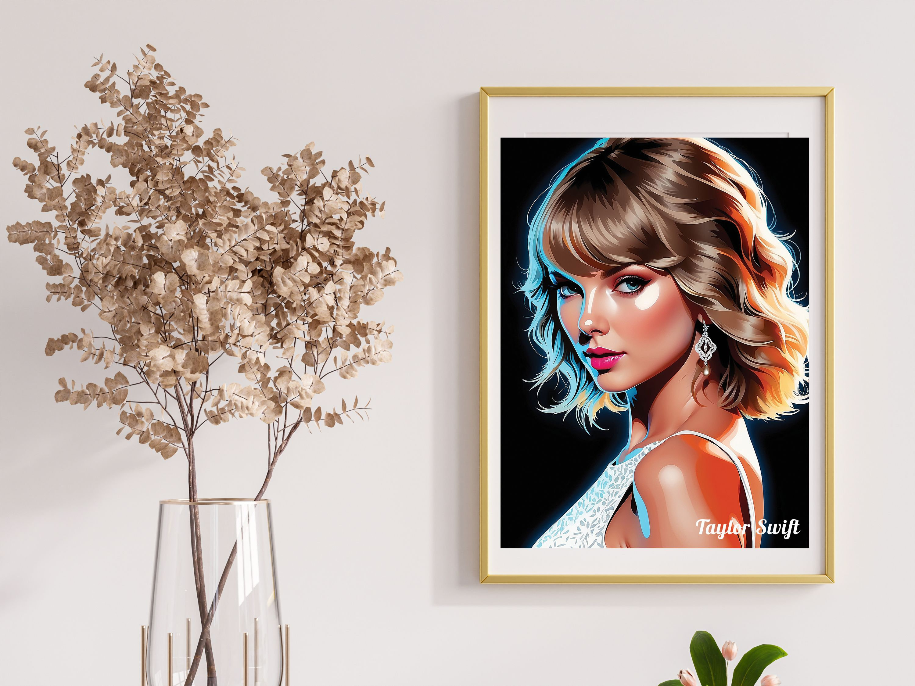 Taylor Swift Vector Portrait 2 Digital Download, Taylor Swift Print ...