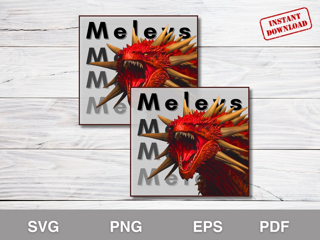Meleys Sticker SVG, House of the Dragon Sticker SVG, Rhaenys Targaryen ...