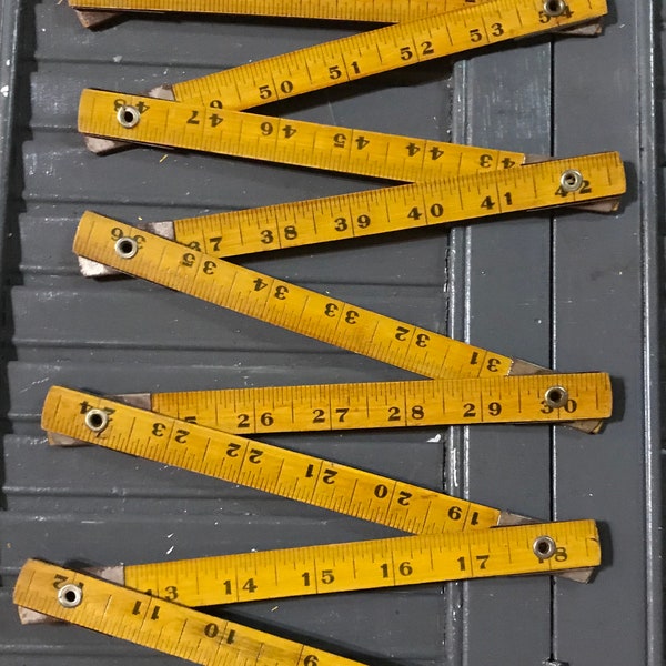 Folding Wood Ruler - Etsy