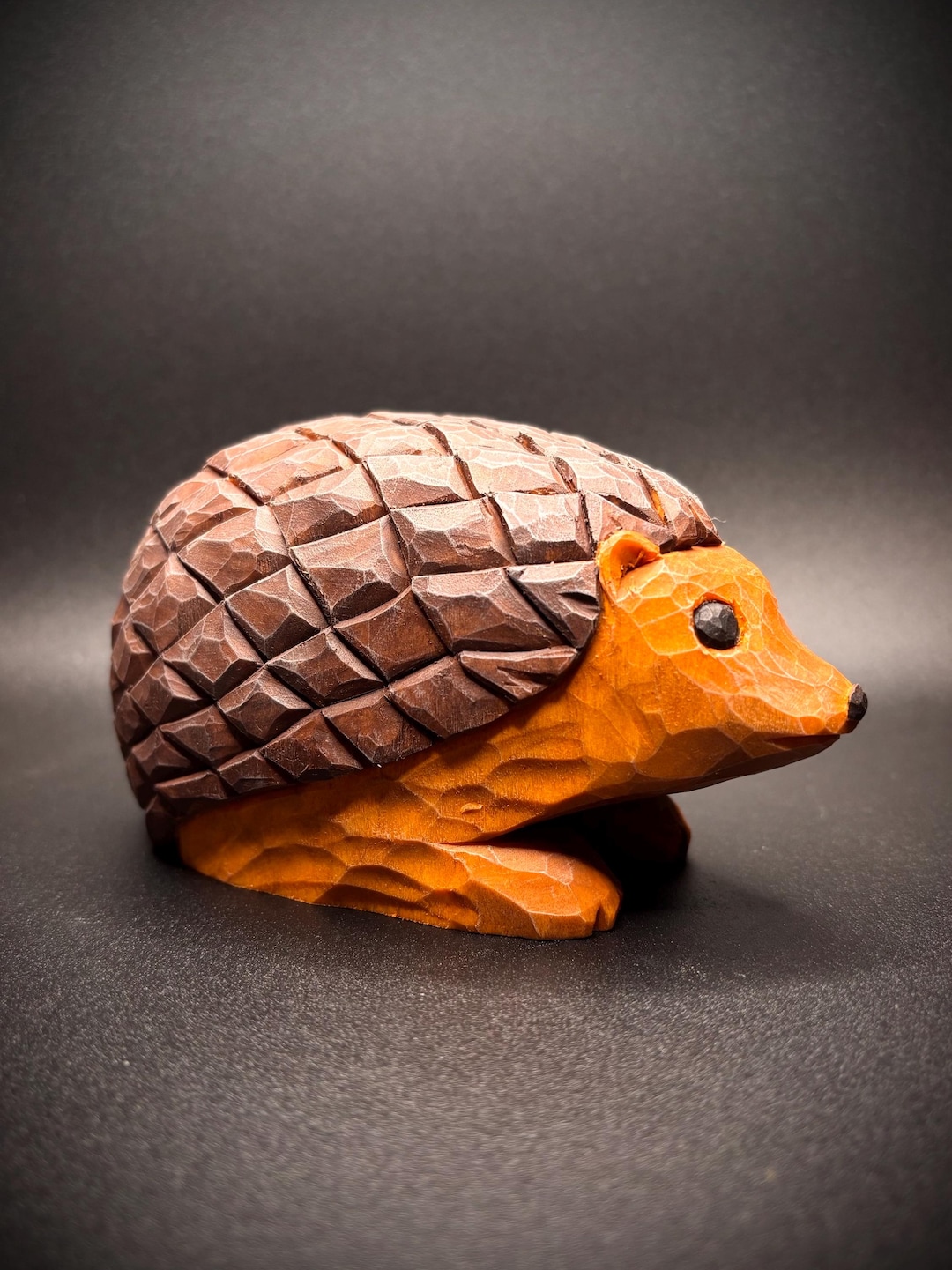 Hand Carved Wood- Hedgehog Sculpture- One of a Kind Handmade Gift - Etsy