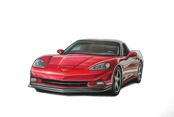 Corvette C7 Drawing