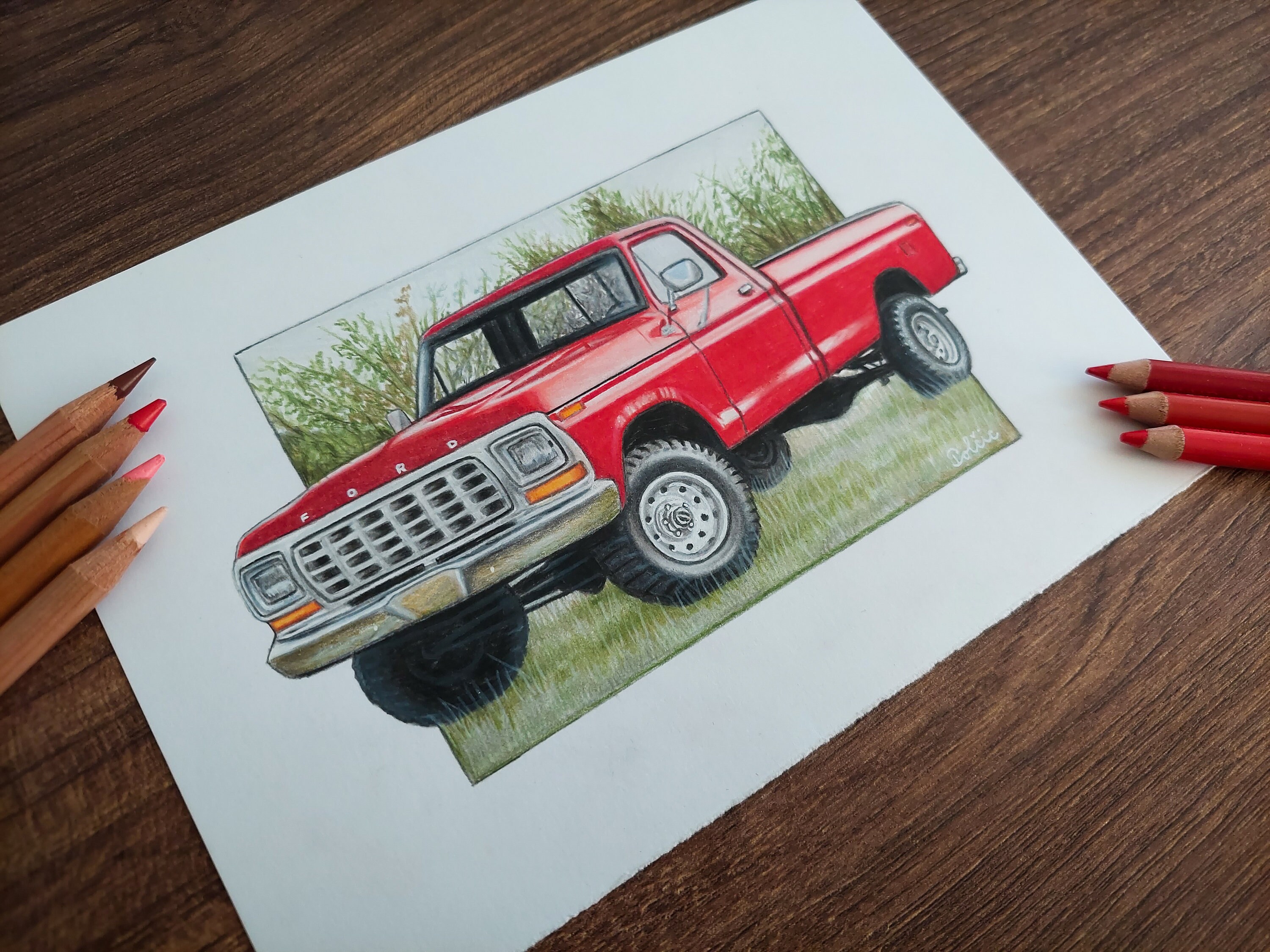 Ford Truck Drawing