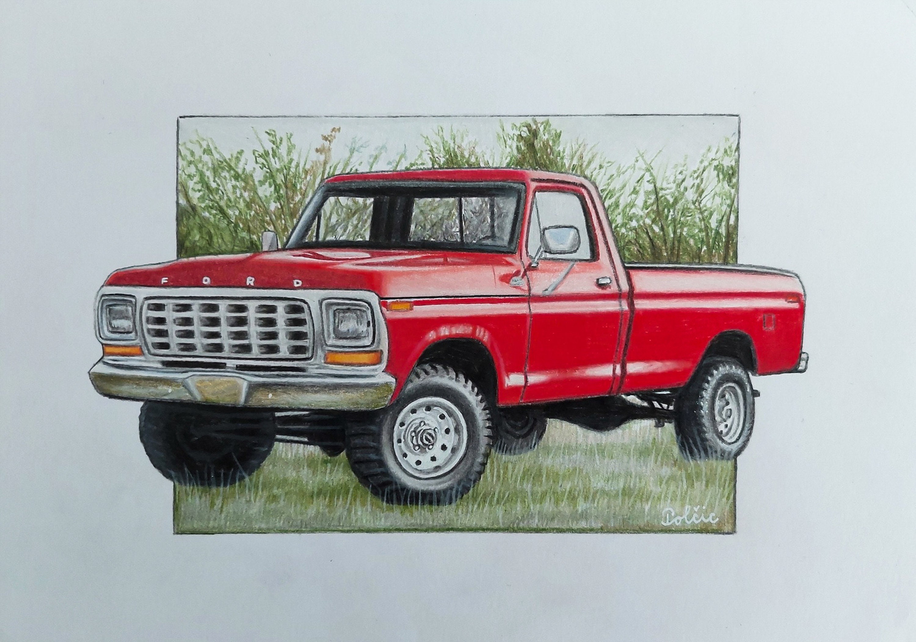 Ford F150 Drawing