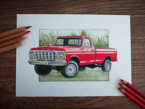 Muscle Truck Drawings