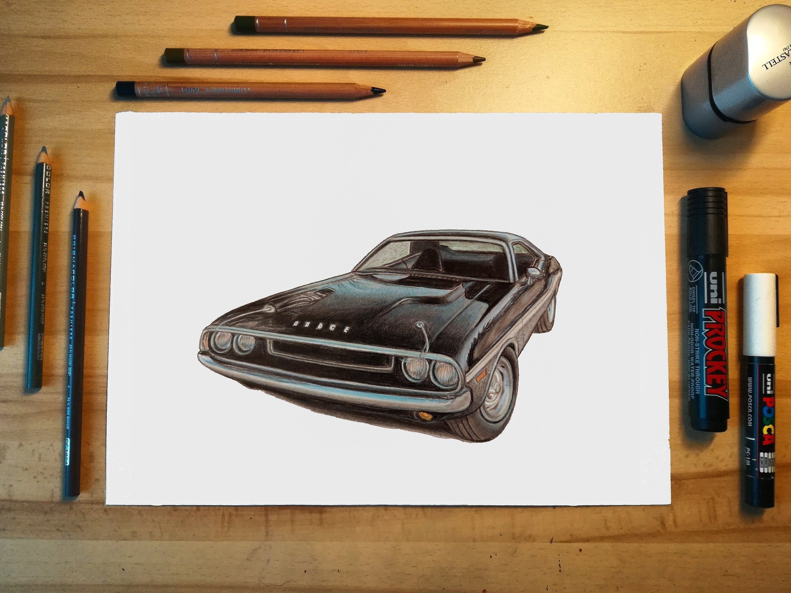 Dodge Challenger Drawings