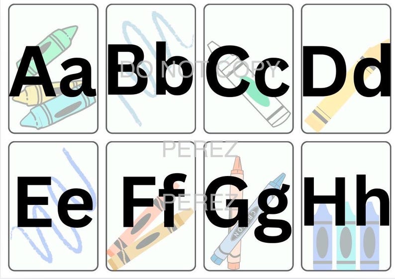 ABC Flashcards, Bulletin Board, Resource, Colorful Classroom Decor ...