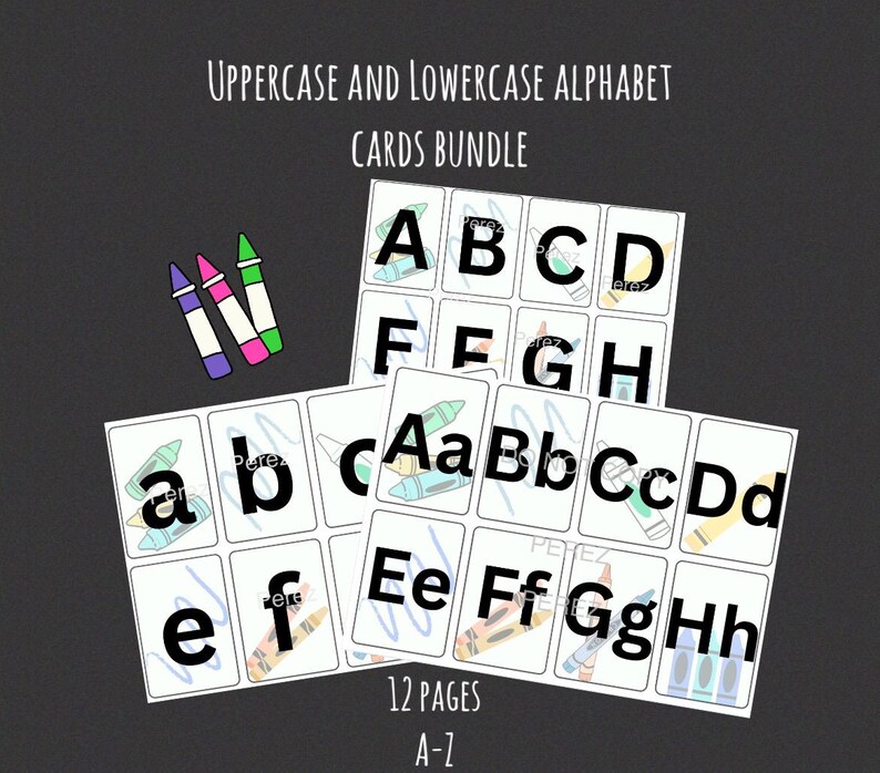 ABC Flashcards, Bulletin Board, Resource, Colorful Classroom Decor ...