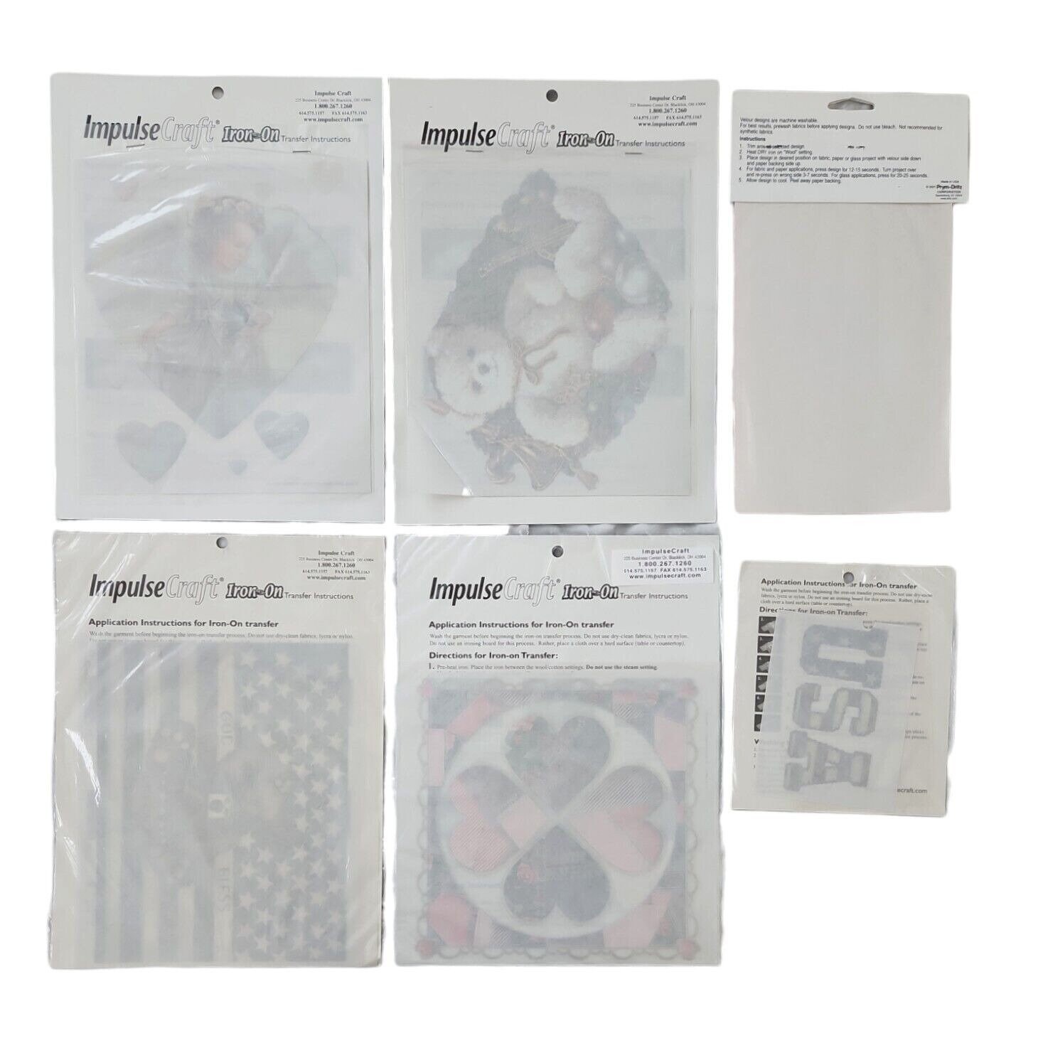 Impulse Craft Iron on Transfer Lot of 6 Americana Patriotic USA Dritz NOS DIY - Etsy