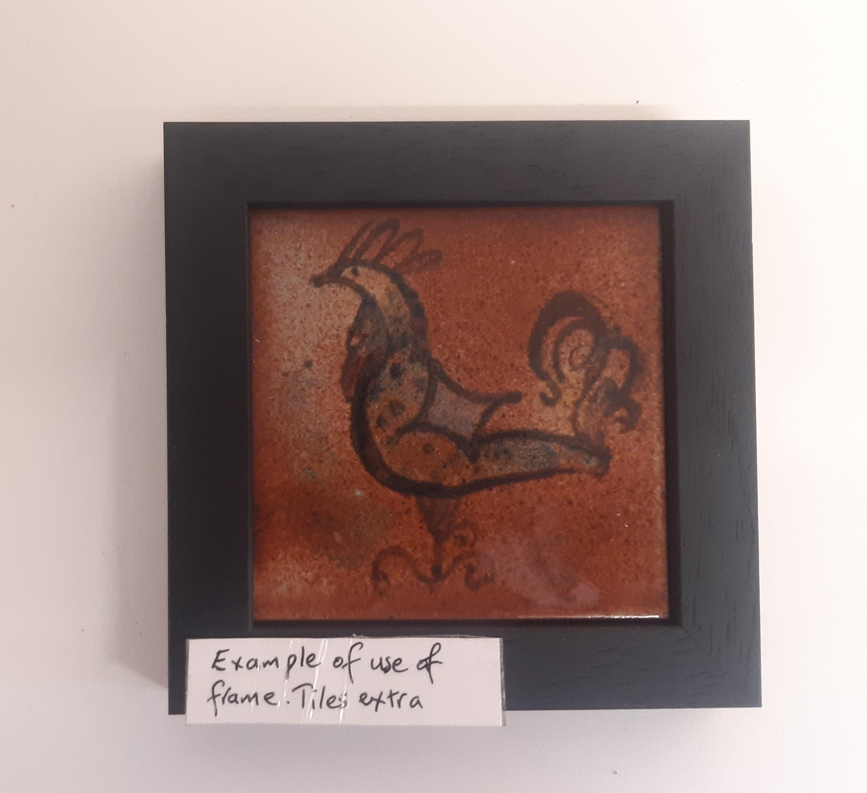 Tile Frame for a 4 Inch Tile, Wood and Black in Colour - Etsy
