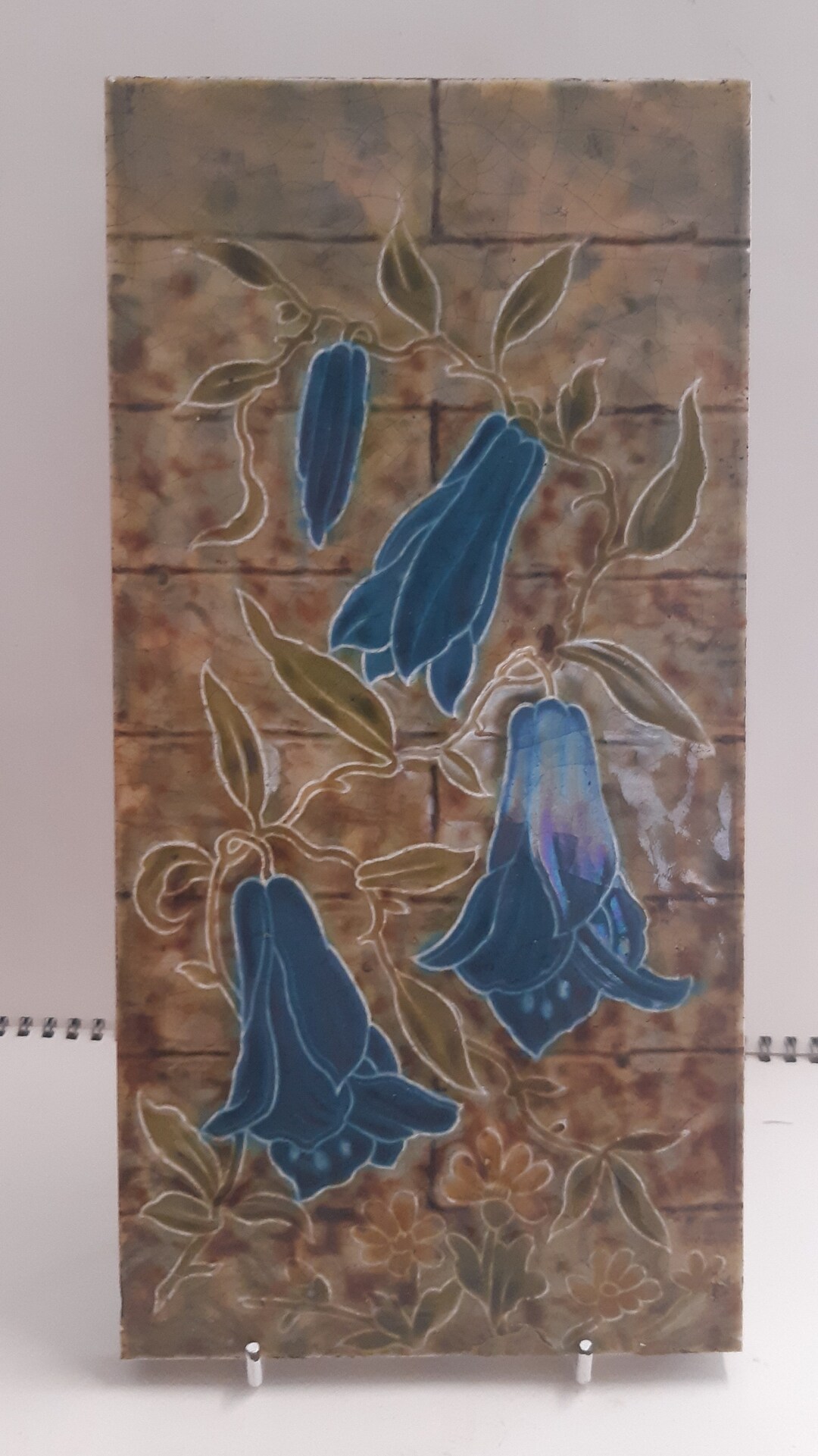 Antique Tile Art Nouveau in Rich Enamels by Minton of Bell - Etsy