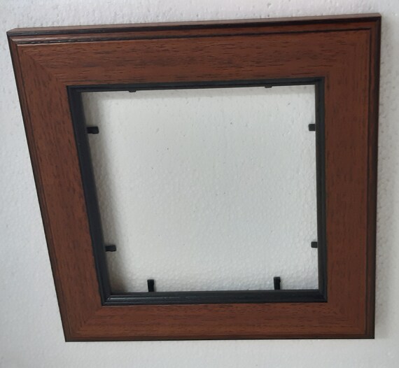 Tile Frame Six Inch Mahogany | Etsy