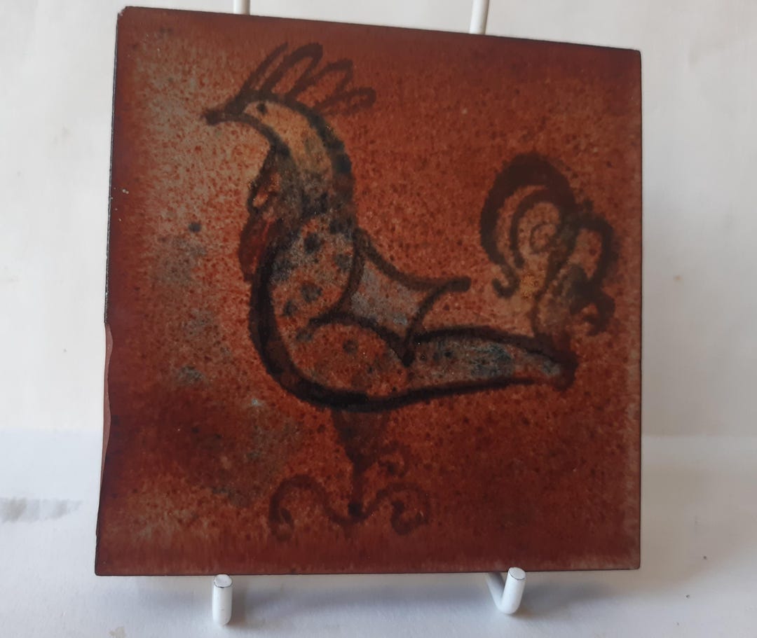 Vintage Tile, Totnes Pottery Tile of a Chicken - Etsy