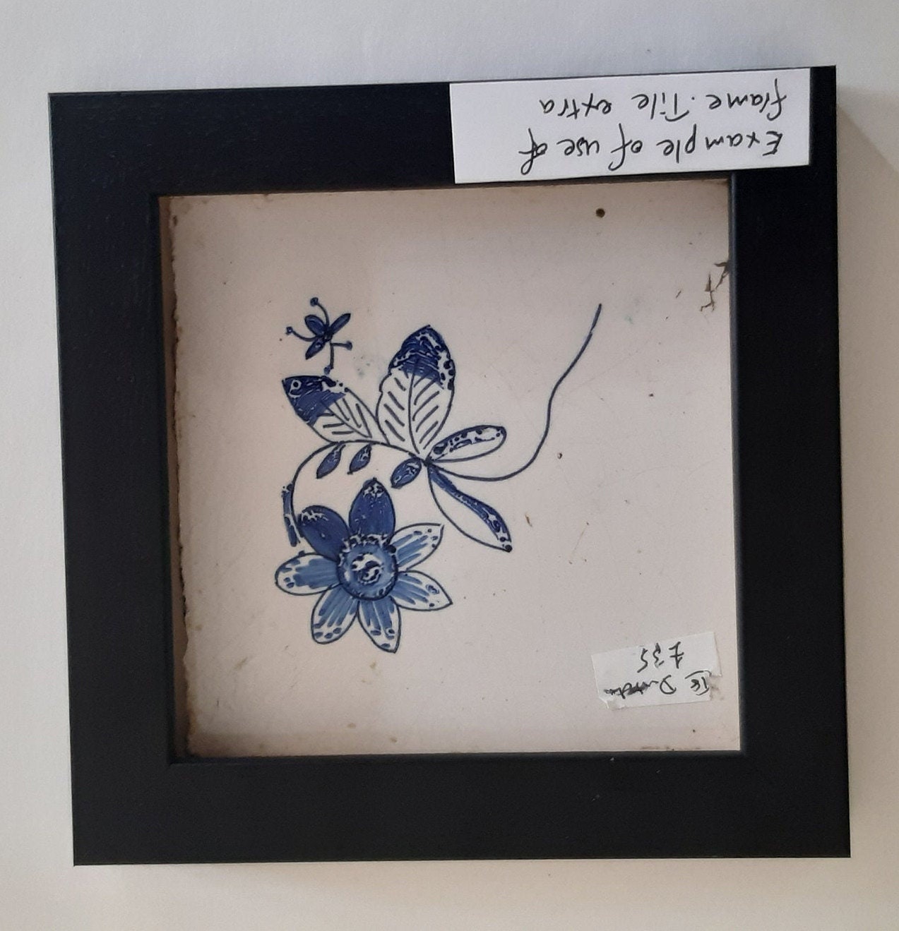 Tile Frame 5 Inch Wooden and Black in Colour | Etsy