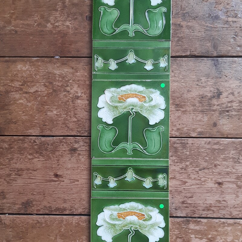 Craftsman Green Tiles - Etsy