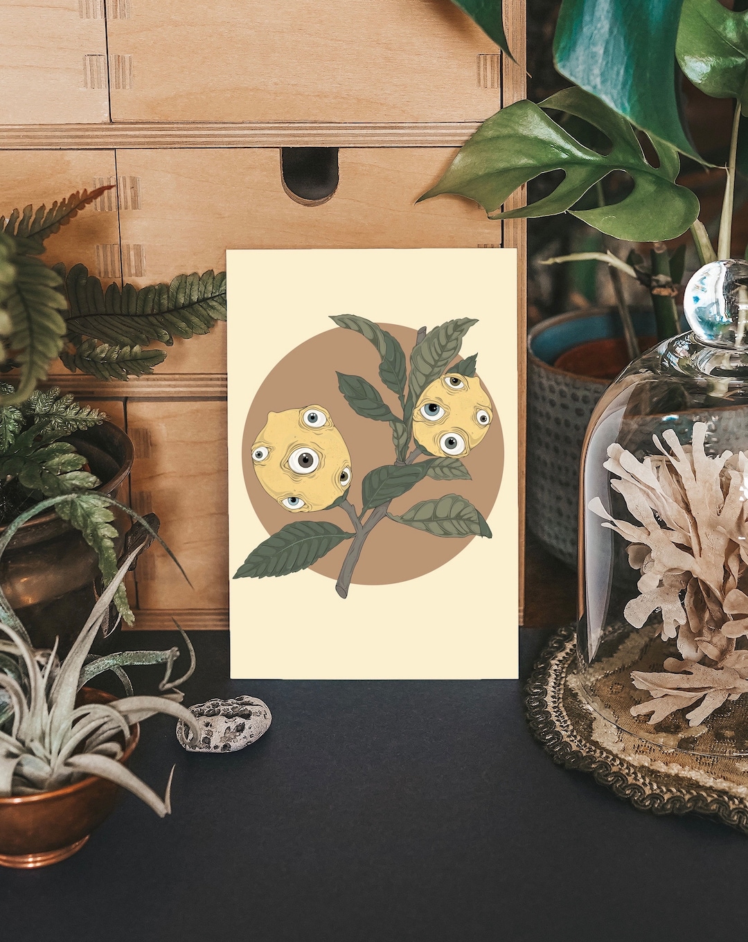 Eyeball Lemon Branch 5x7 Art Print / Wall Art / Illustration / Prints ...