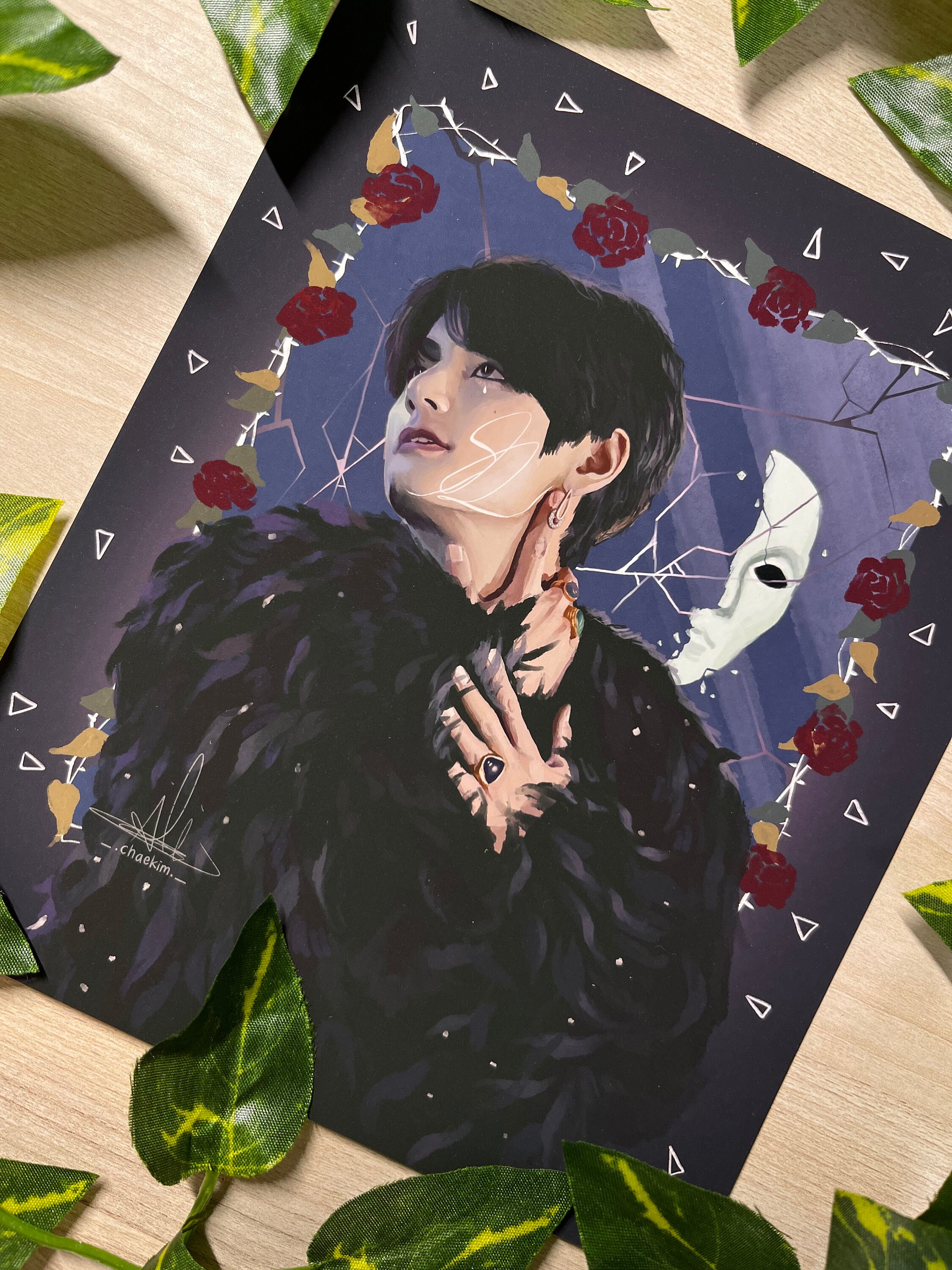 BTS V | V Fanart | Singularity Fanart | BTS Prints - Etsy