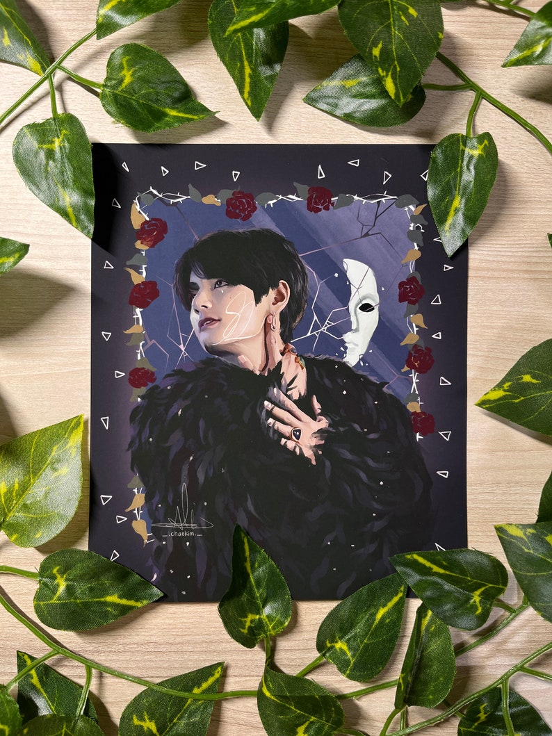 BTS V V Fanart Singularity Fanart BTS Prints | Etsy