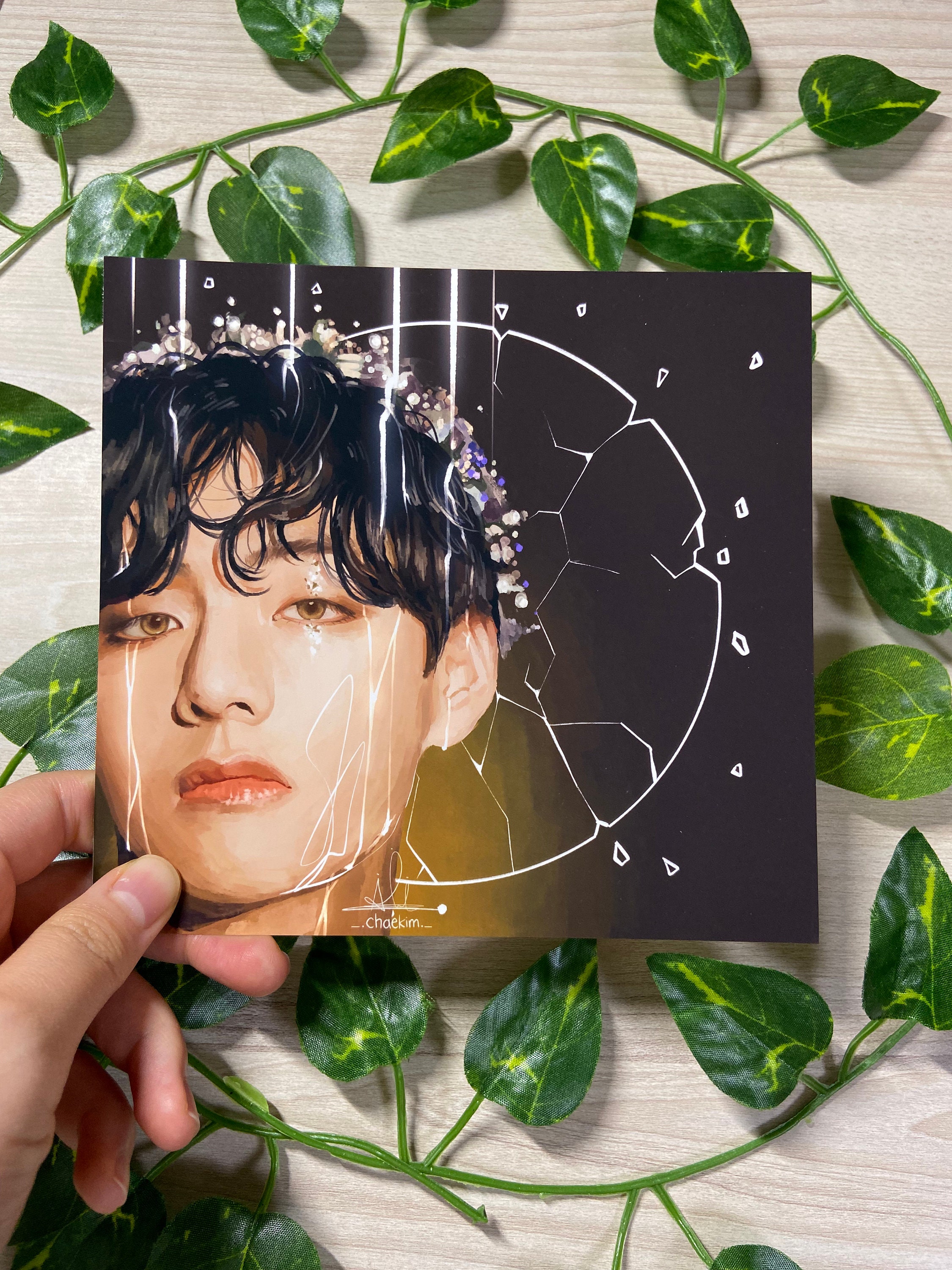 BTS V V Fanart Taehyung Fanart BTS Prints | Etsy