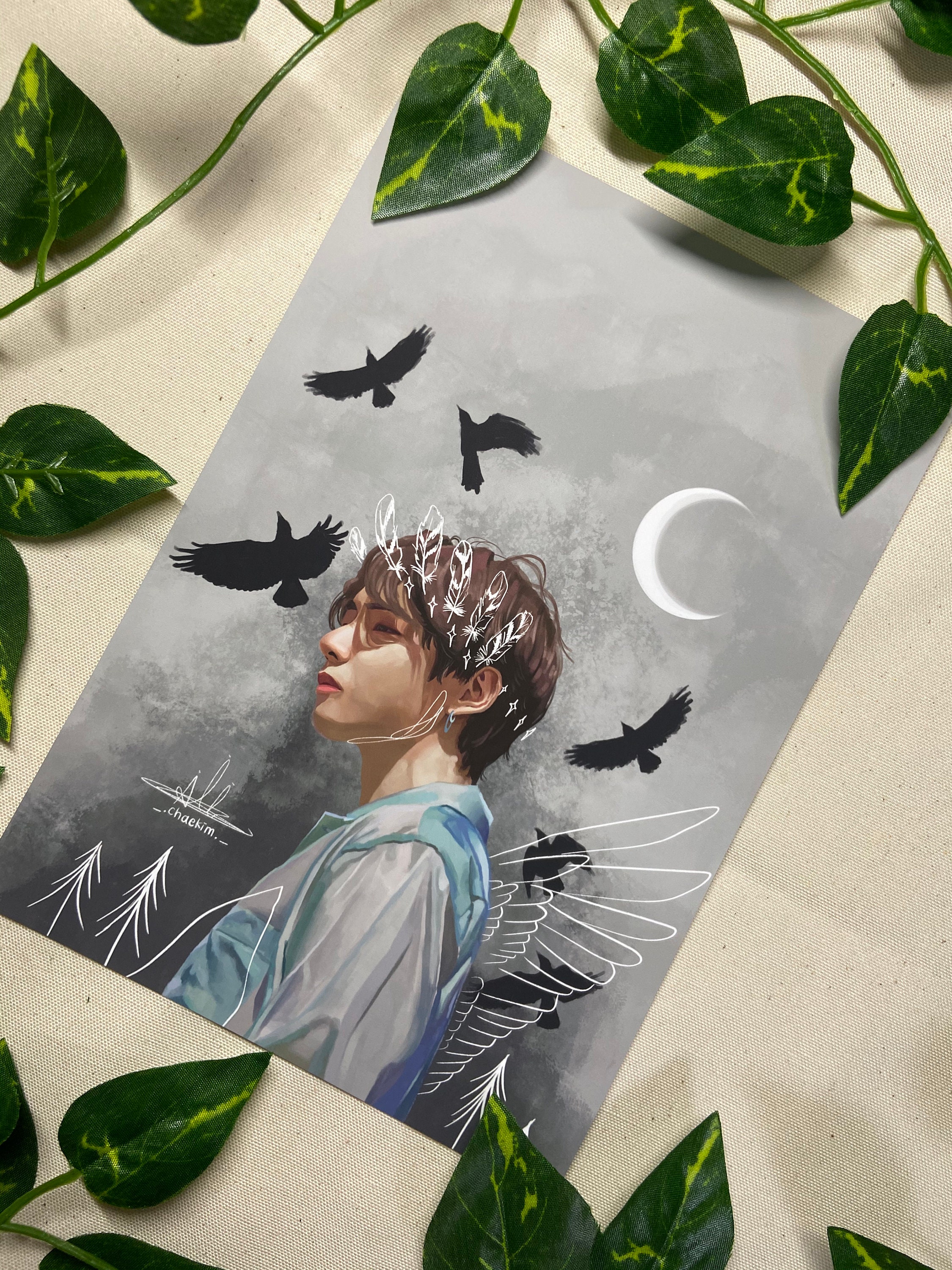 BTS V V Fanart Taehyung Fanart BTS Prints - Etsy